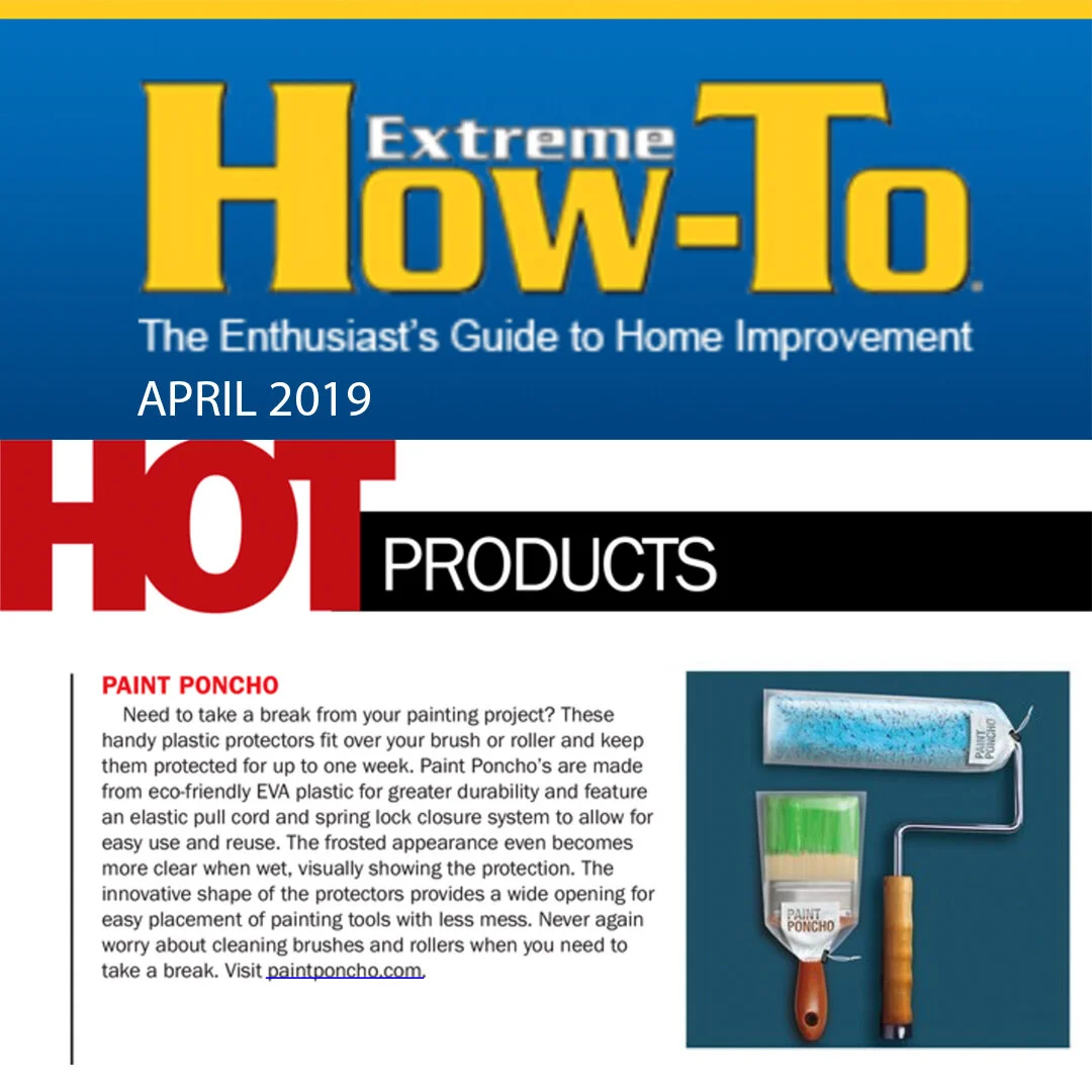 Paint Poncho Brush, Paint Poncho Roller, Reusable Paint Brush Covers ...