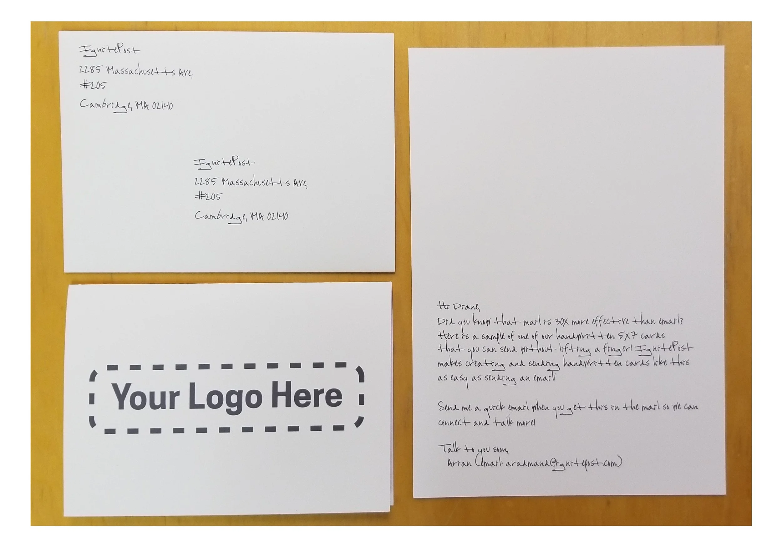 Examples — IgnitePost - Handwritten Cards & Notes