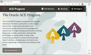 The Oracle ACE Program — Roger Cornejo