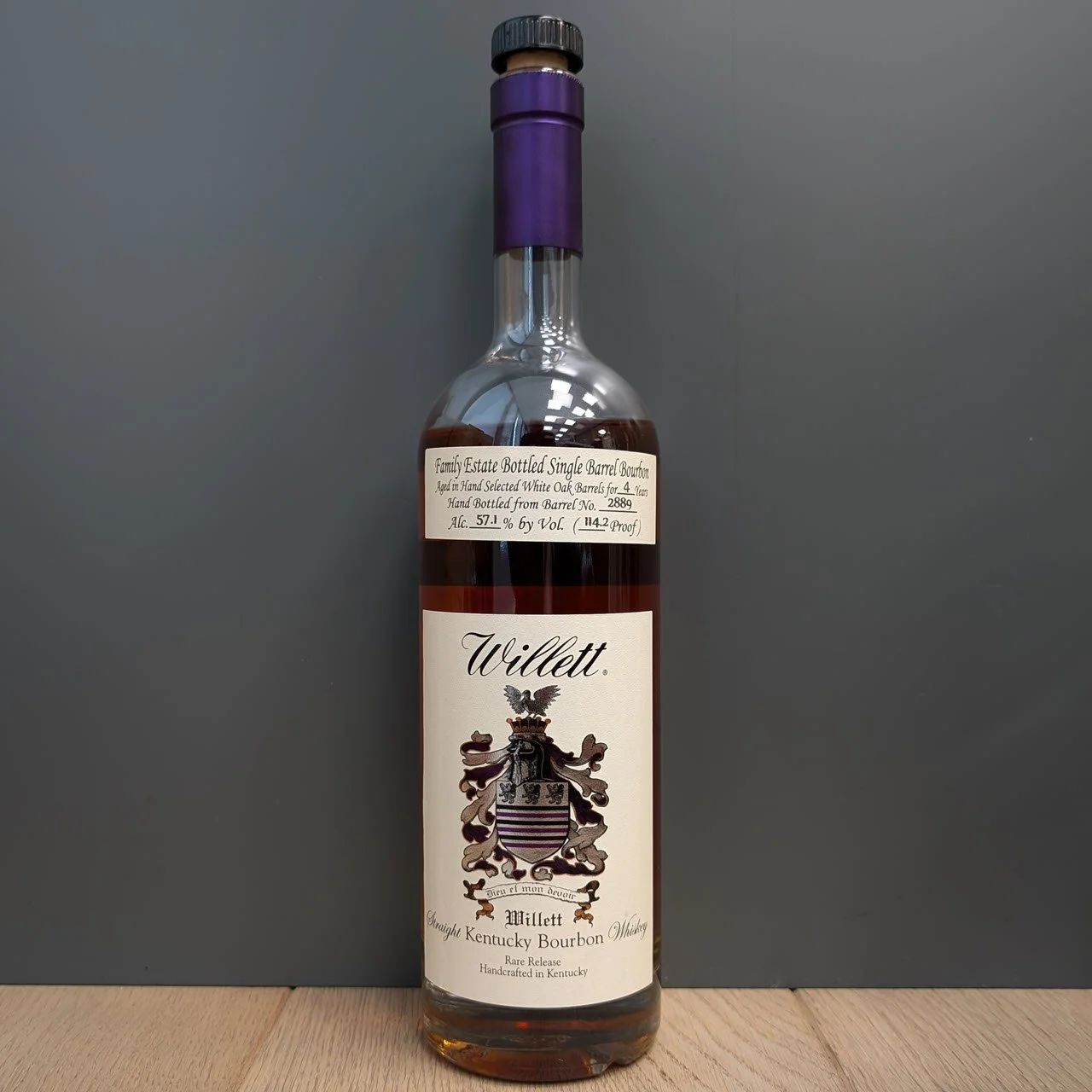 Willett Family Estate Bottled Single Barrel Bourbon (#2889), 4 YO ...