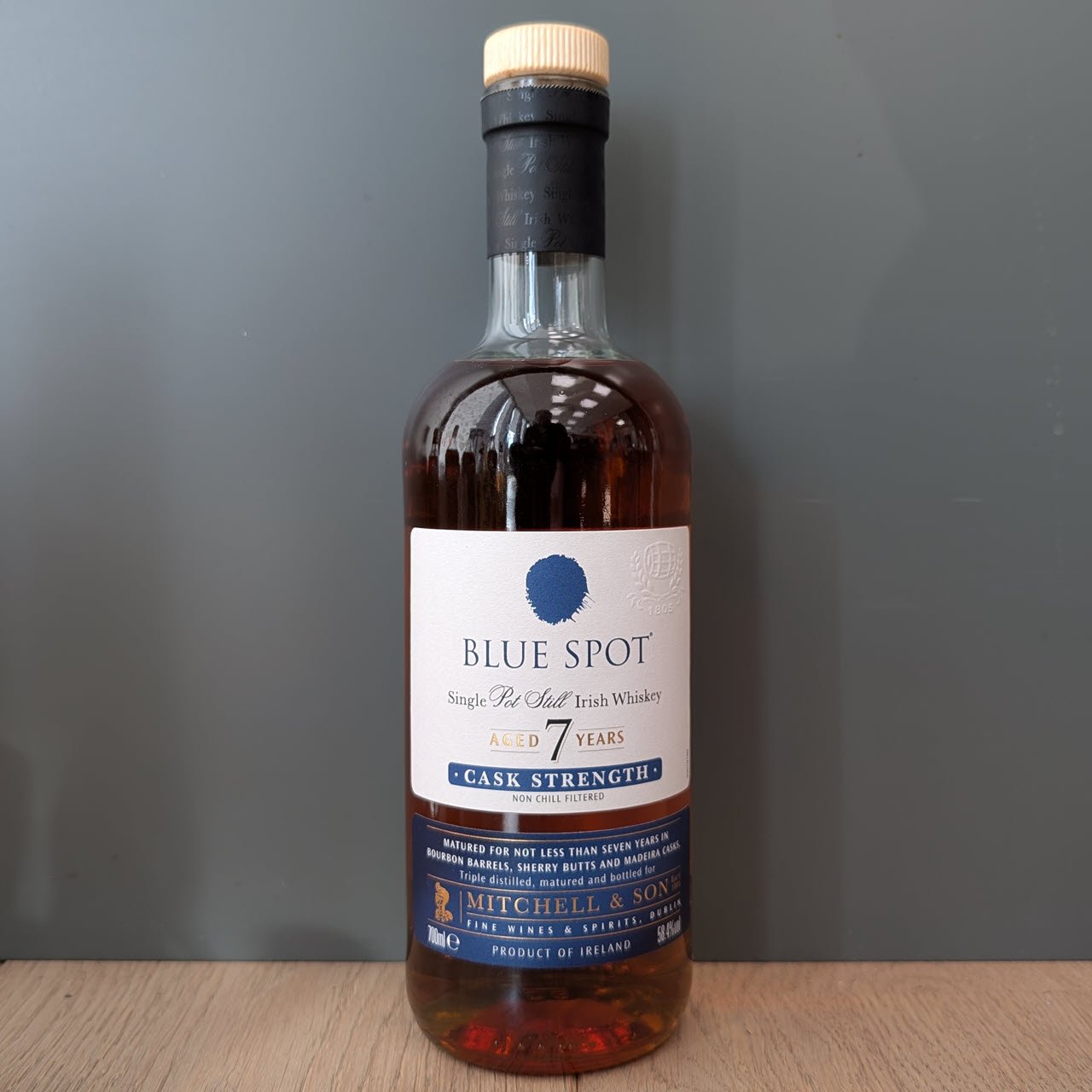 Blue Spot 7 YO Cask Strength Single Pot Still Irish Whiskey — Whisky Saga