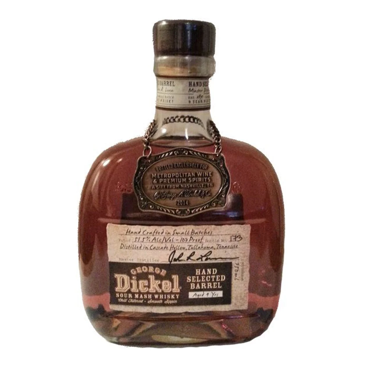 George Dickel 9 YO Hand Selected Barrel — Whisky Saga
