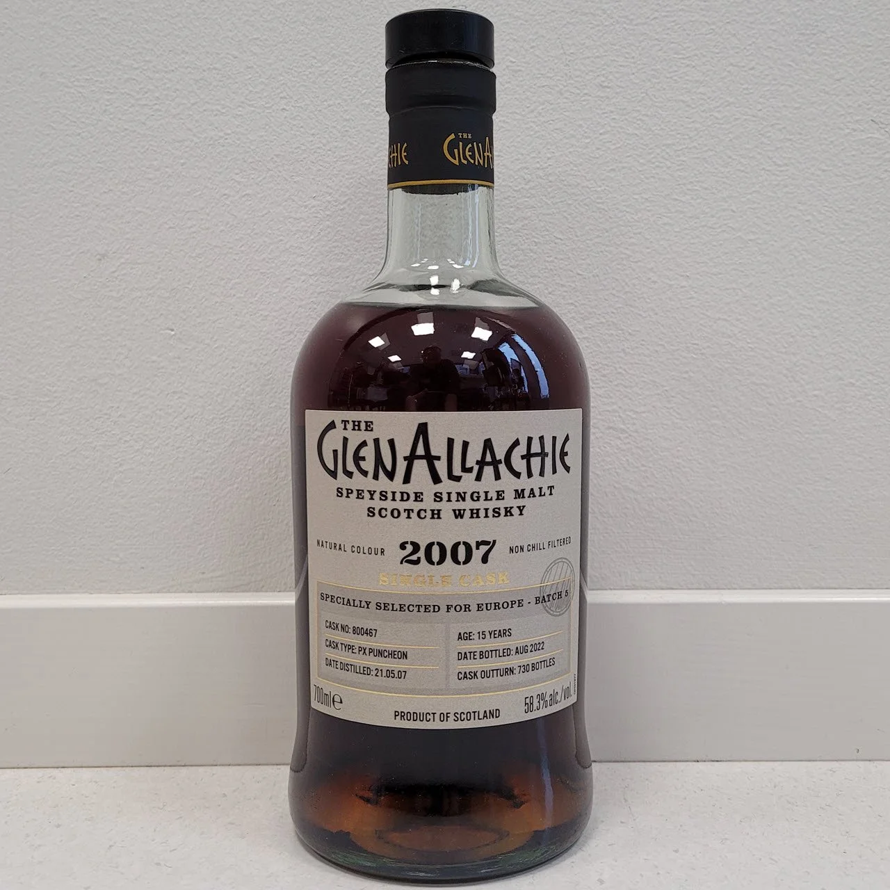 GlenAllachie 2007 15 YO PX Puncheon Single Cask — Whisky Saga