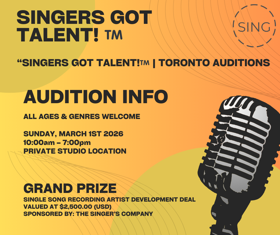 Singers Got Talent!™️ 2026 | Global Singing Contest Now Open — The ...