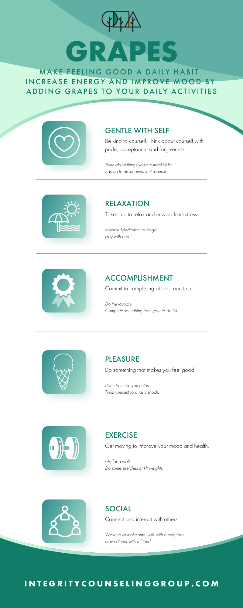 How to Use the GRAPES Tool Daily to Combat Depression — Integrity ...