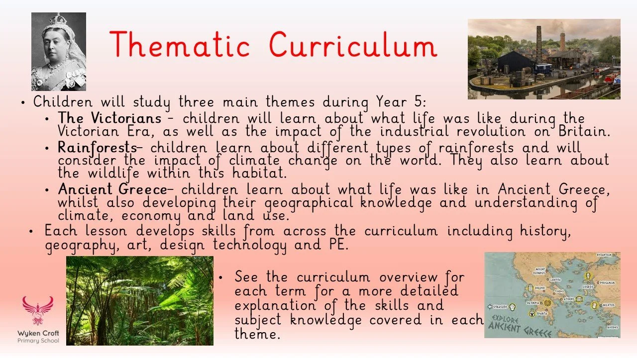 Year Group - Year 5 — Wyken Croft Primary School