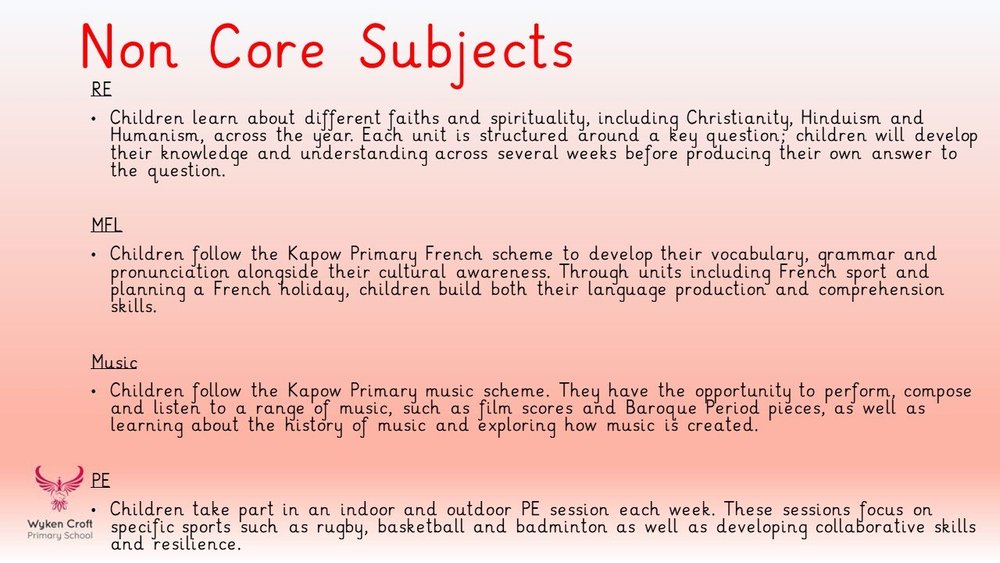 Year Group - Year 6 — Wyken Croft Primary School