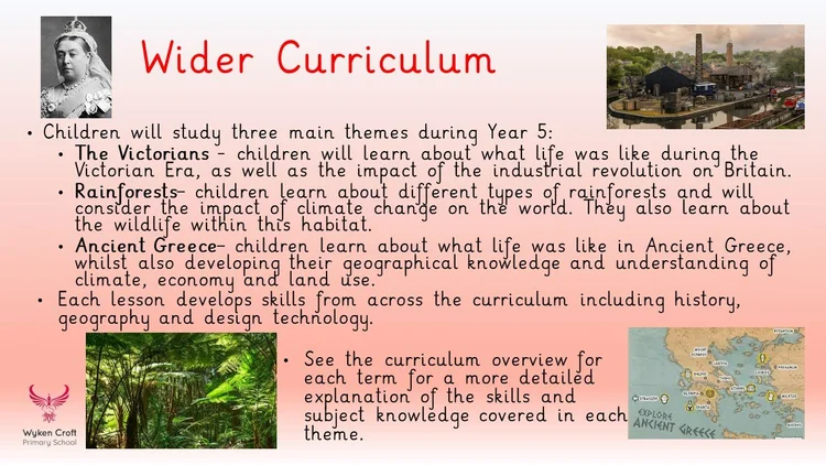 Year Group - Year 5 — Wyken Croft Primary School