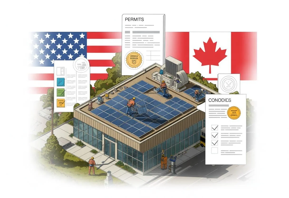 Commercial Solar Permit Requirements in the US and Canada — Exactus Energy