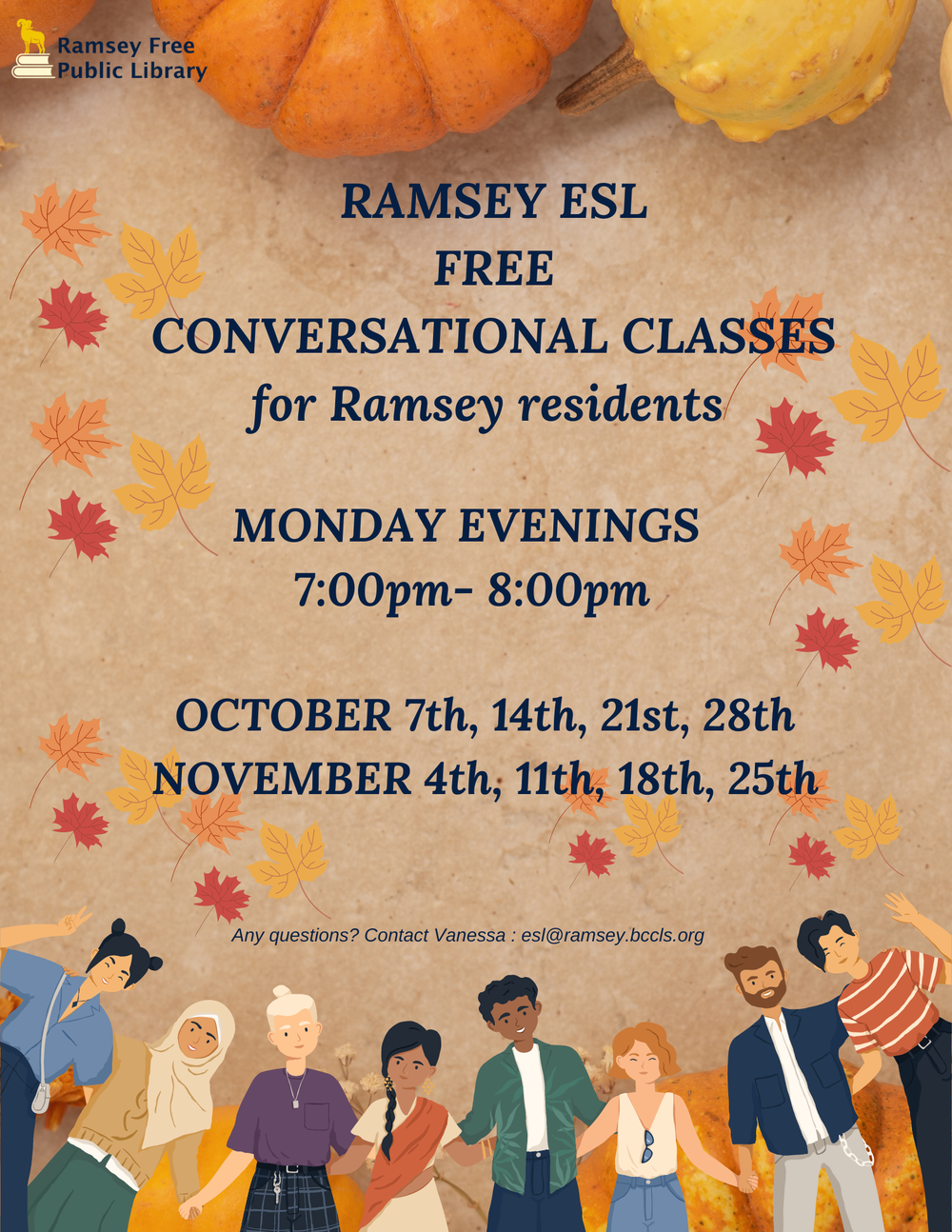 ESL Classes and Tutoring — Ramsey Free Public Library | Events for Kids ...