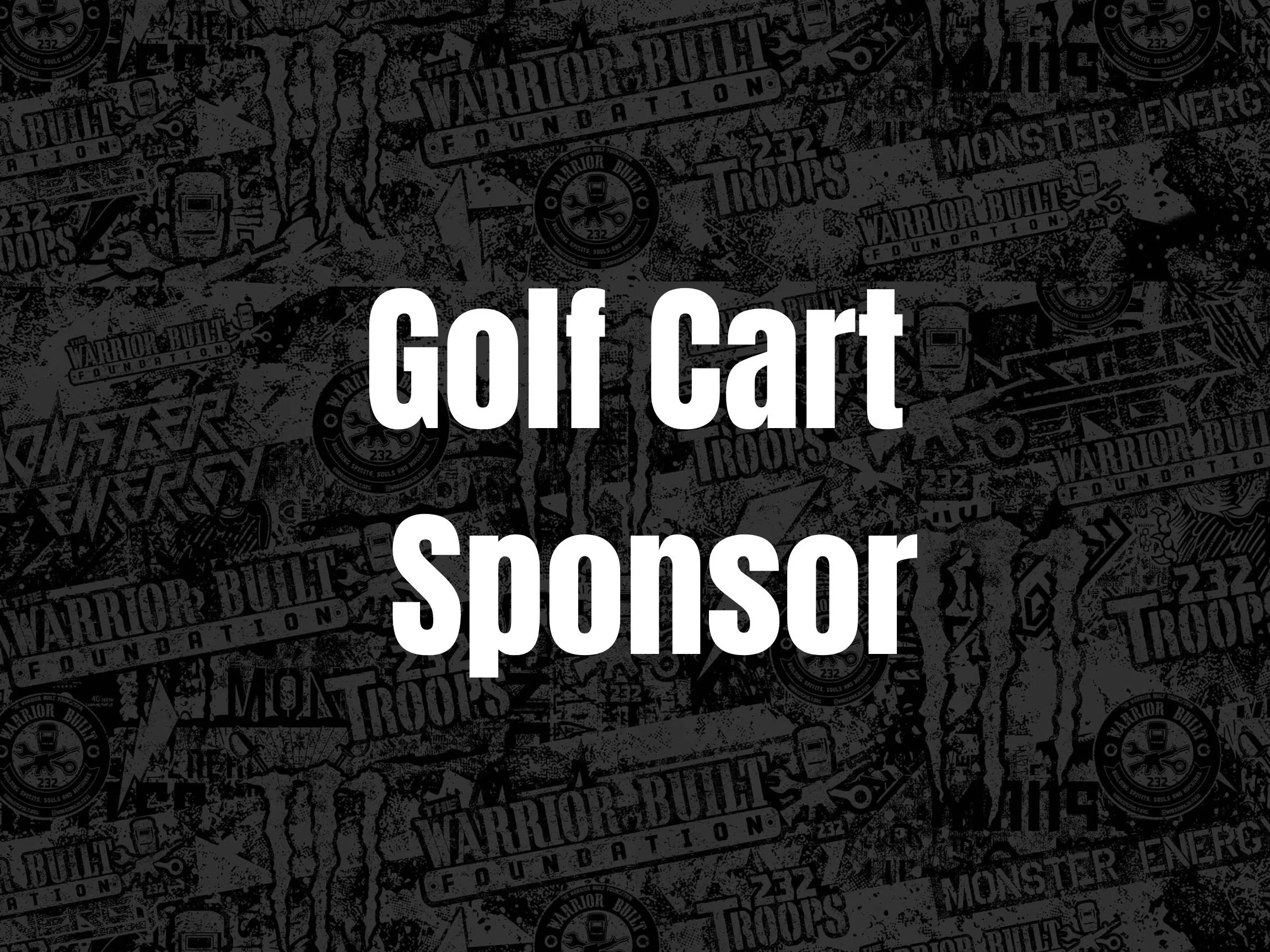 Sponsorship Sign Up — 5th Annual Warrior Built Golf Tournament