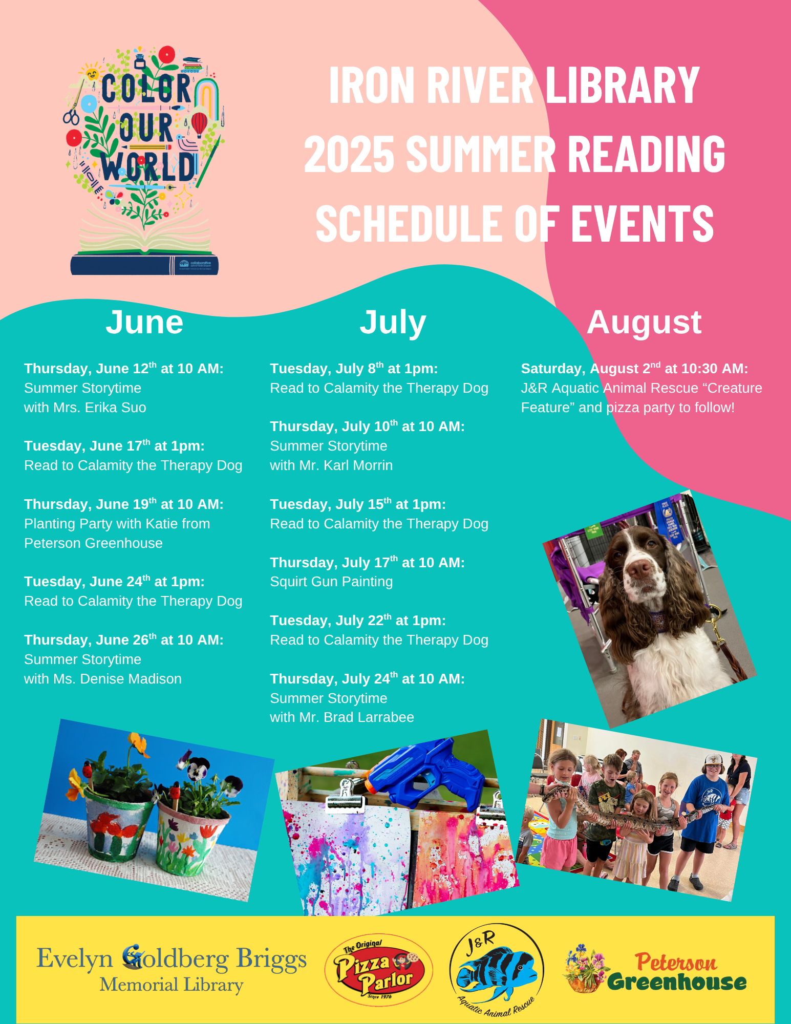 2025 Summer Reading Program Kicks Off June 8th — Evelyn Goldberg Briggs ...