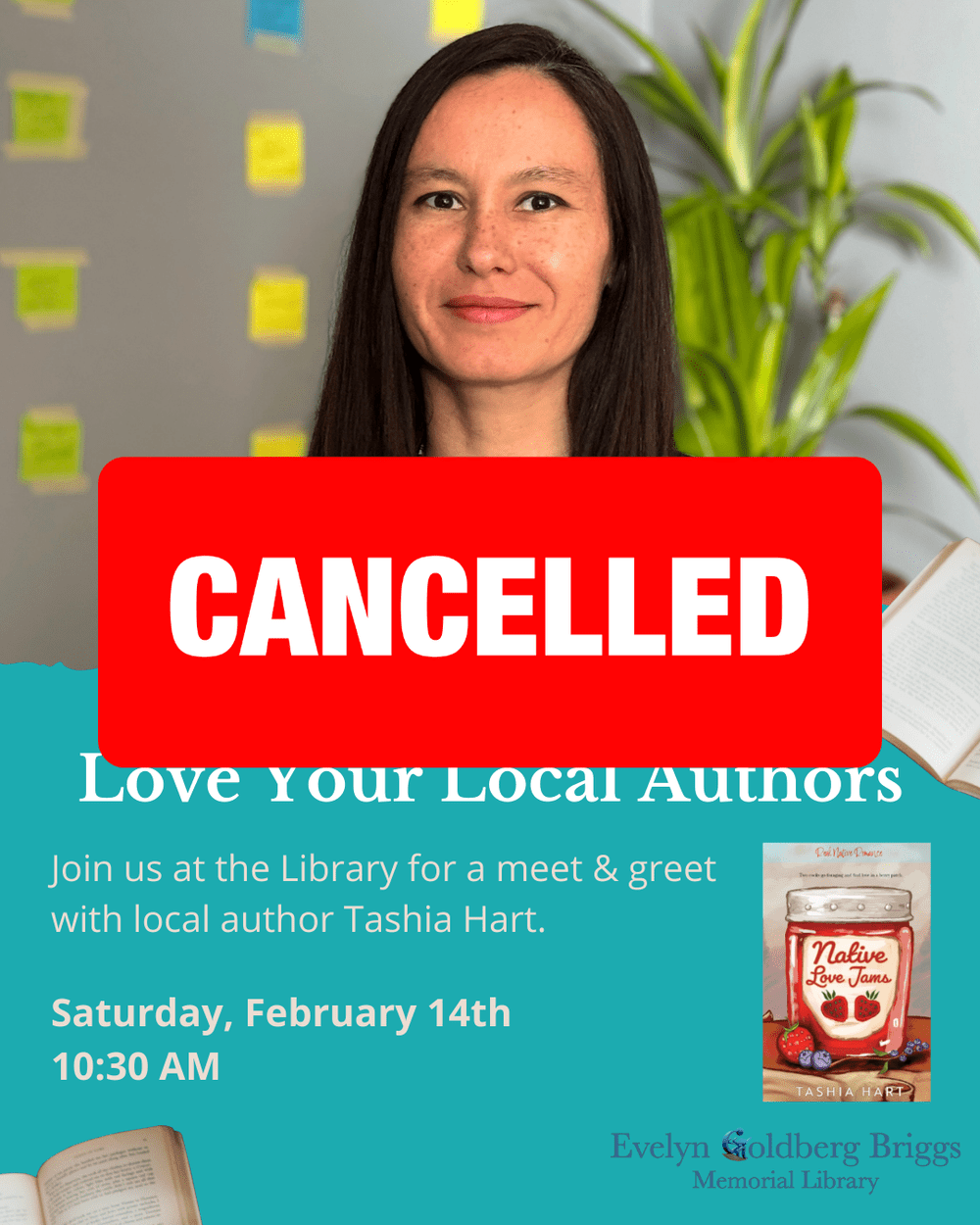 CANCELLED - Love Your Local Authors - Meet & Greet with Tashia Hart ...