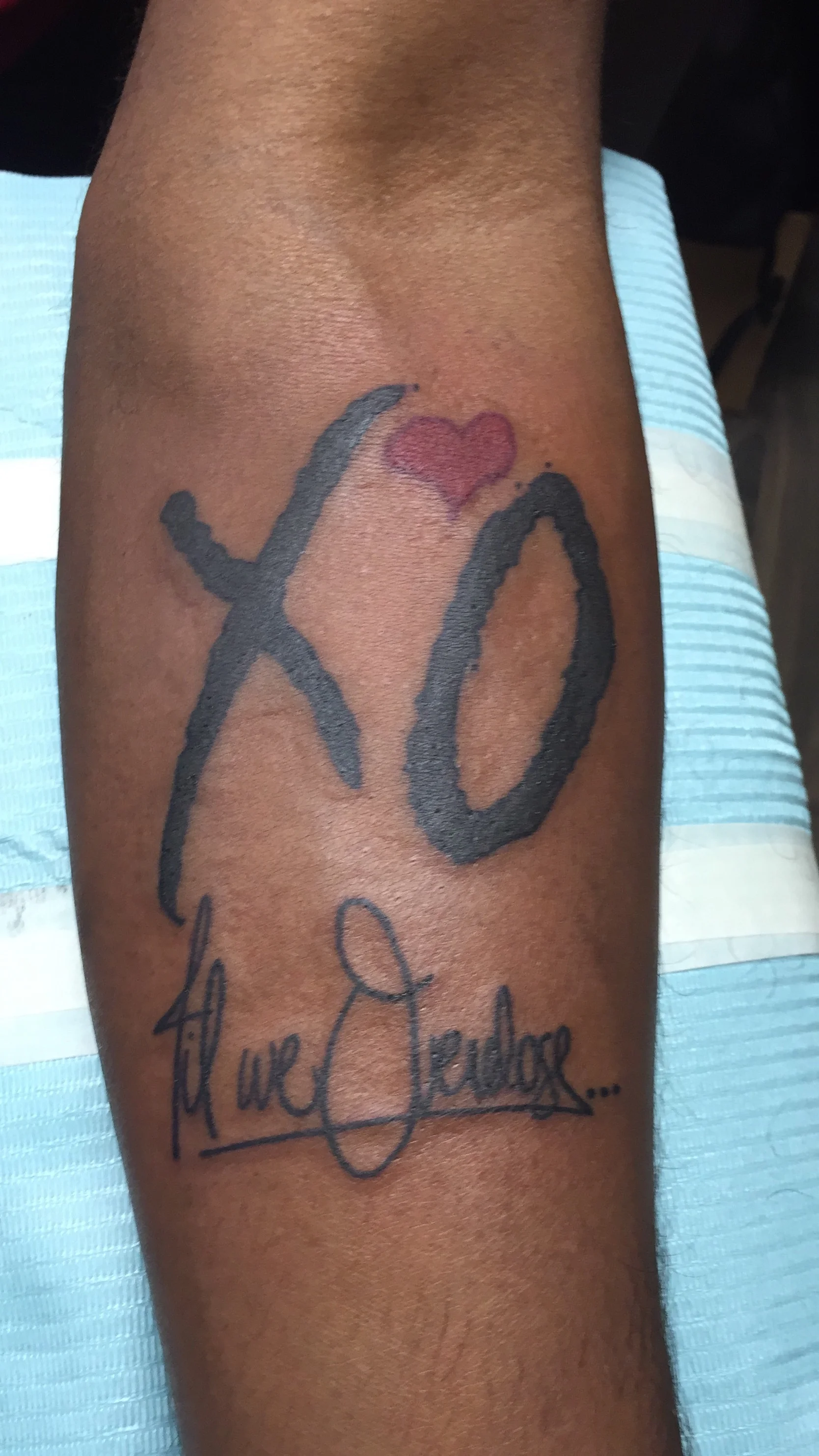 Xo Til We Overdose Tattoo