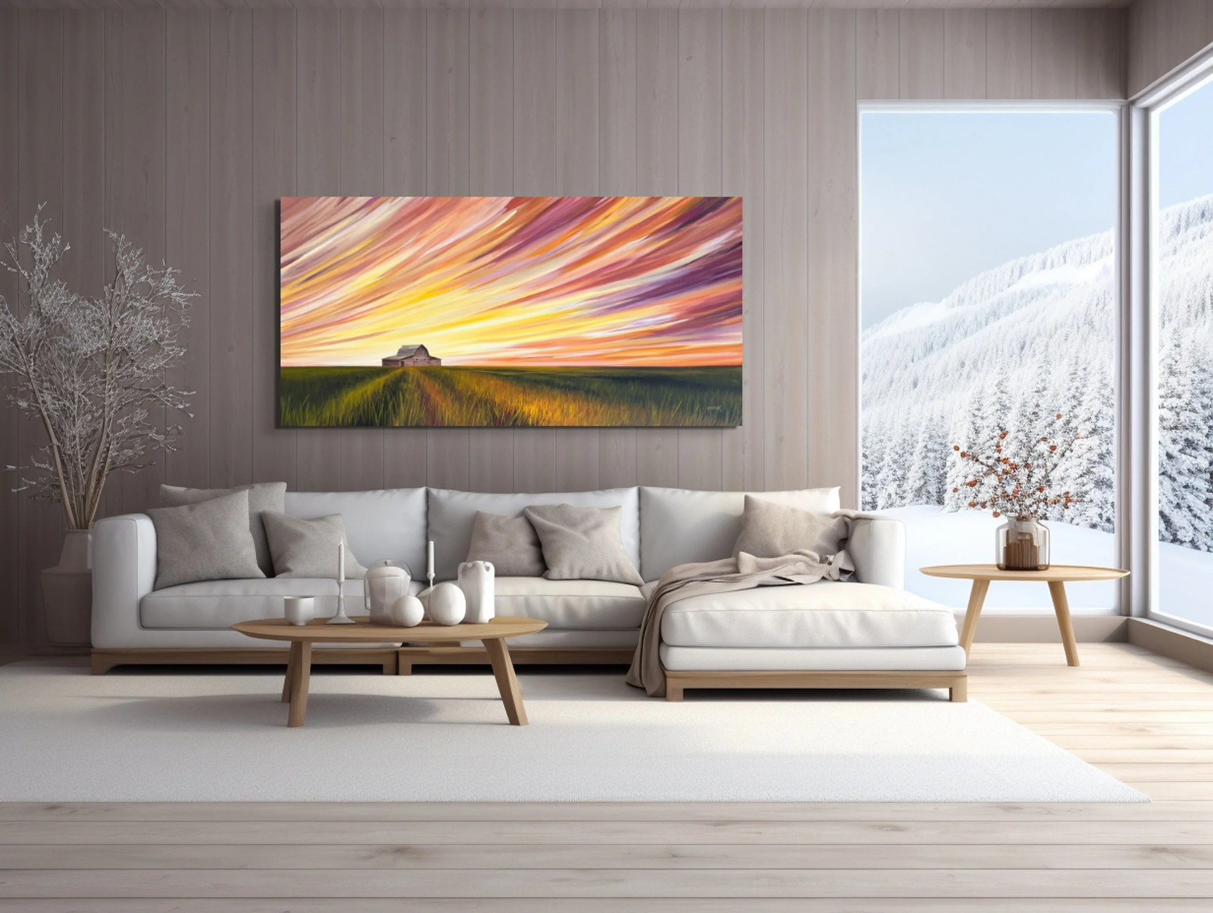 Spectrum of Silver | 36" x 72" — Carmen Frank Art