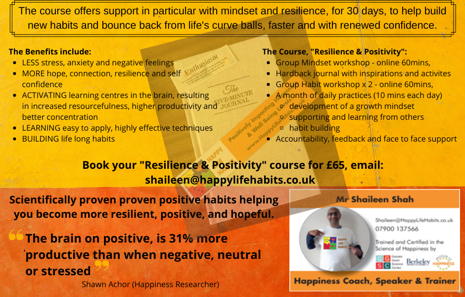 Resilience & Positivity Training Course — Happy Life Habits | Happiness ...