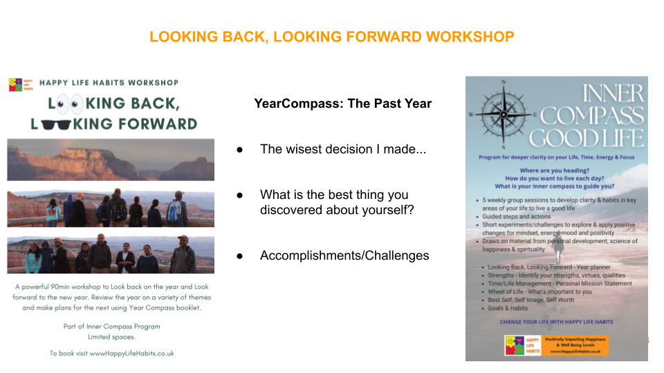 Inner Compass: Looking Back, Looking Forward Workshop — Happy Life ...