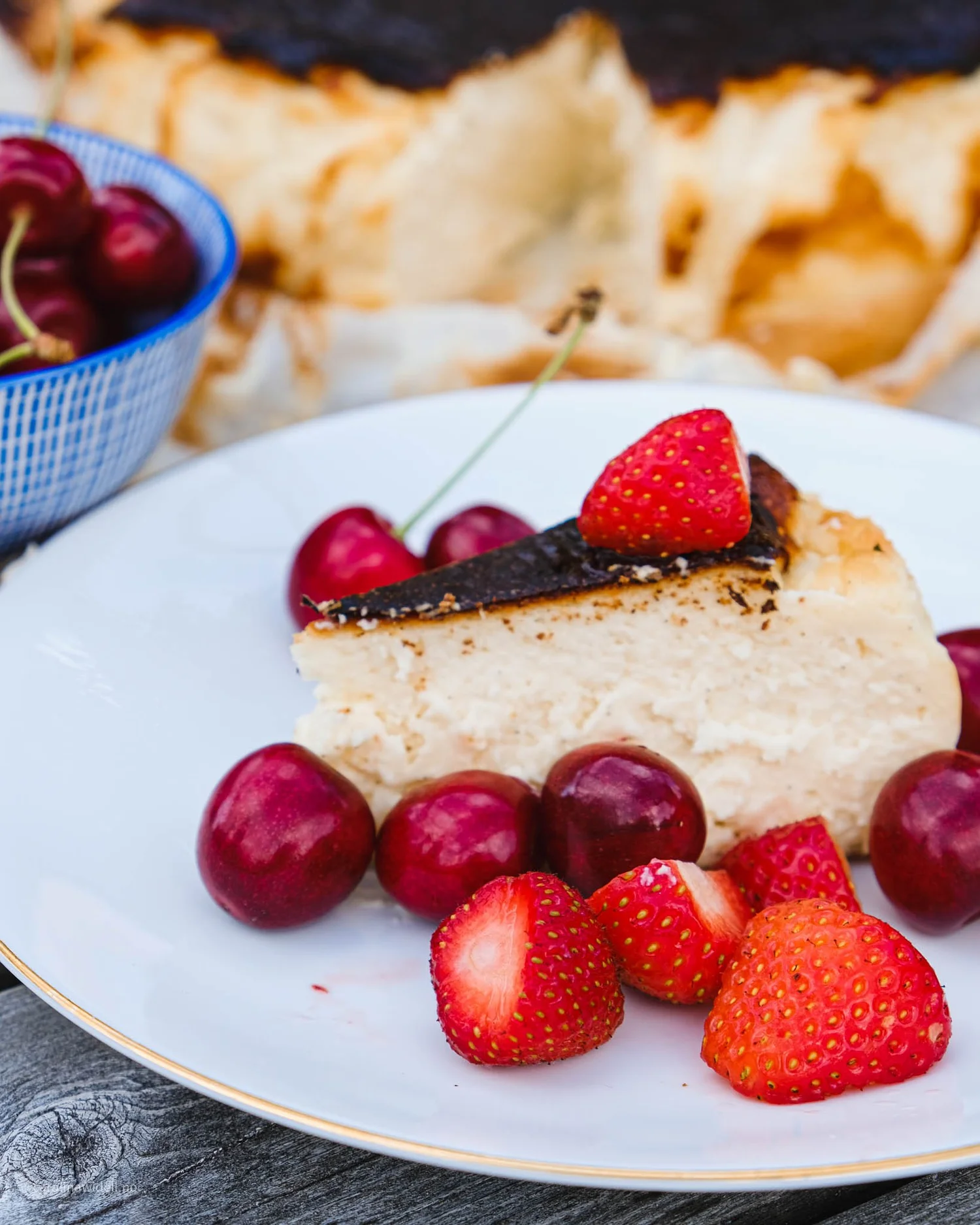 Burnt basque cheesecake