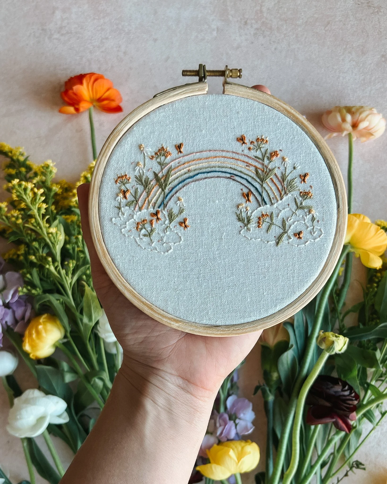 Tiny Bow Posy Embroidery Pattern (PDF download only) — HARVEST GOODS CO.