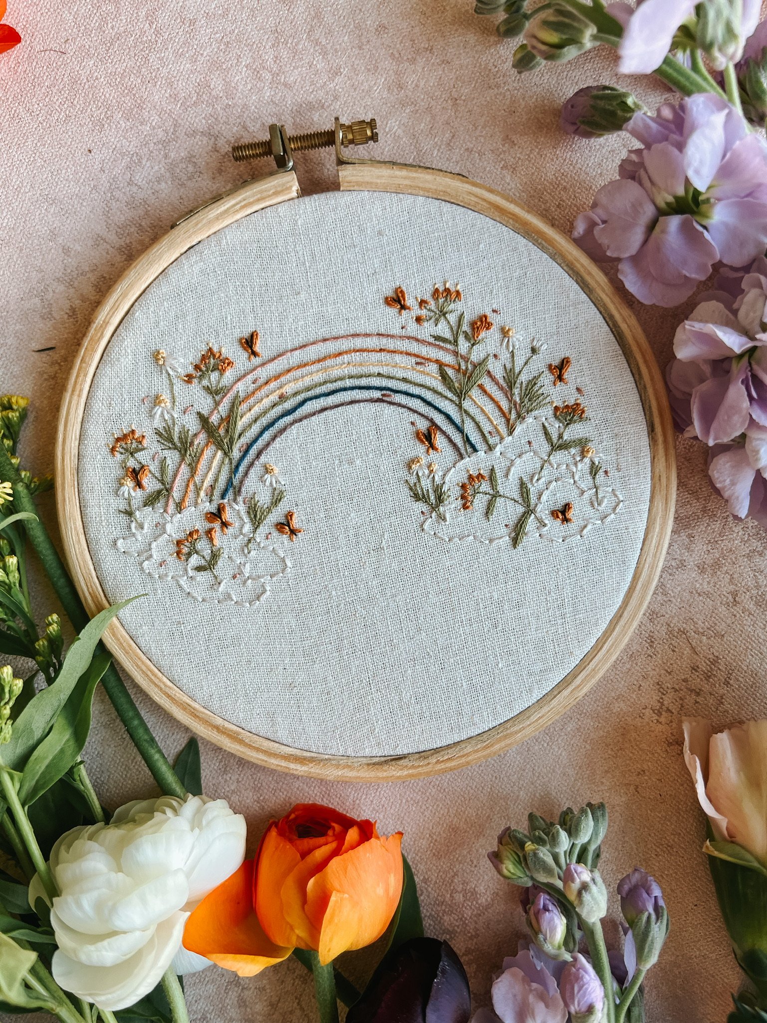 Tiny Bow Posy Embroidery Pattern (PDF download only) — HARVEST GOODS CO.