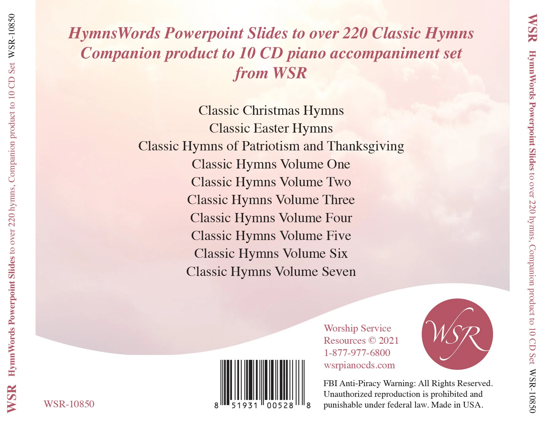 Piano Accompaniment to Favorite Hymns — Worship Service Resources