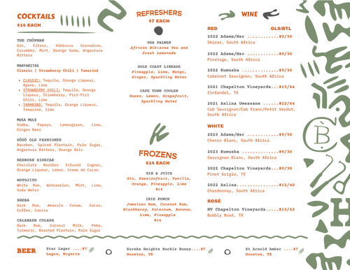 ChopnBlok - Houston Fast-Casual Restaurant — Menu