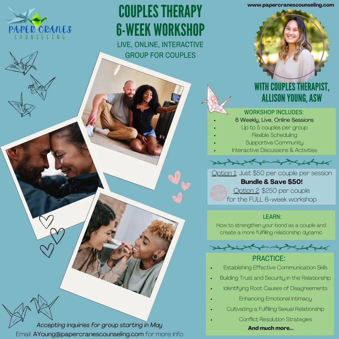 Couples Therapy — Paper Cranes Counseling
