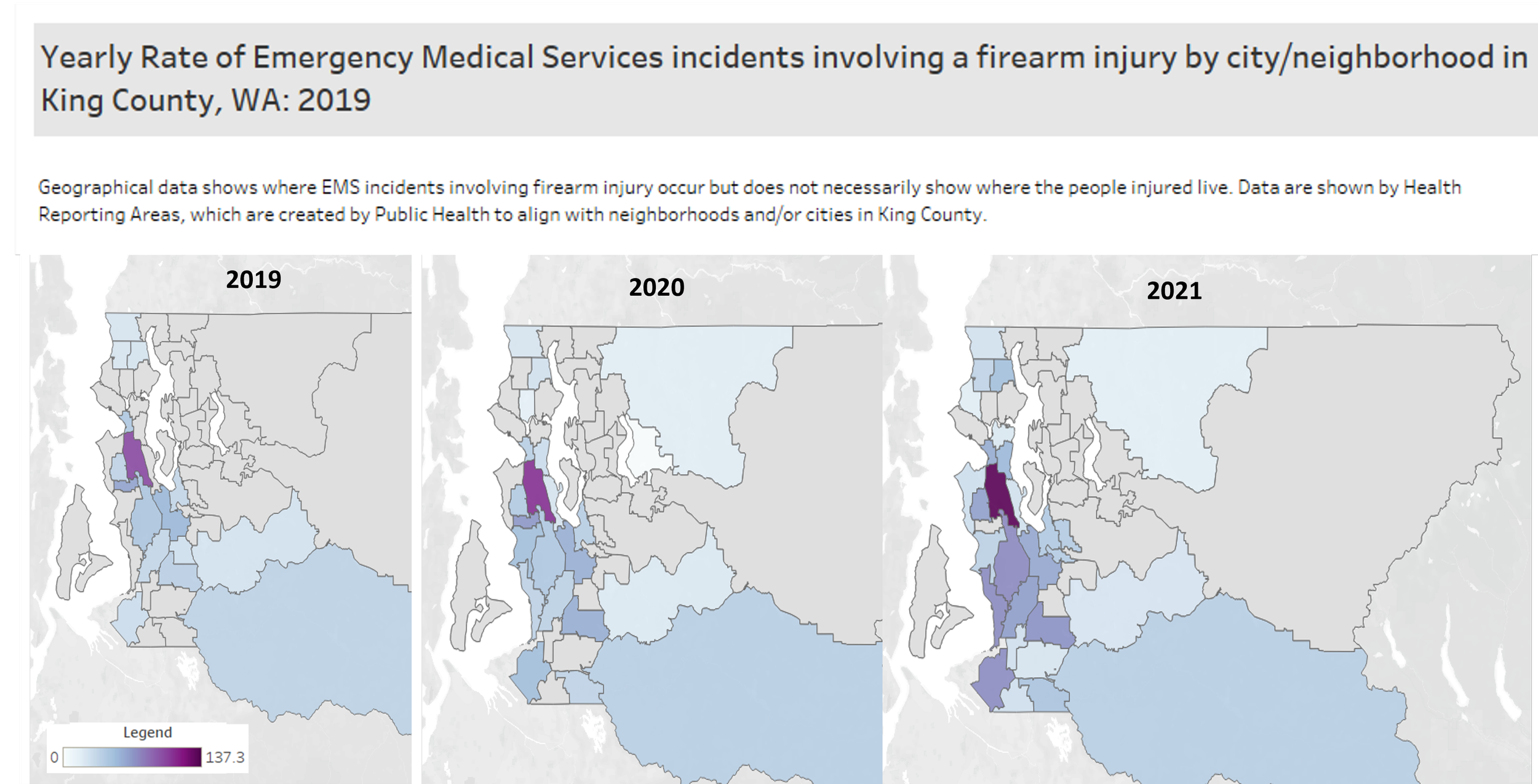Exploring firearm injury in King County using the new Emergency Medical ...