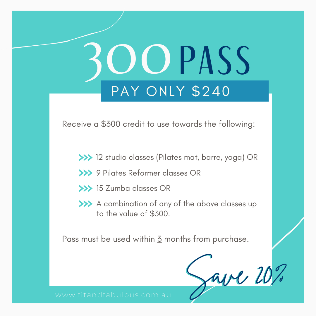 FIT AND FABULOUS — Multi-Class Passes