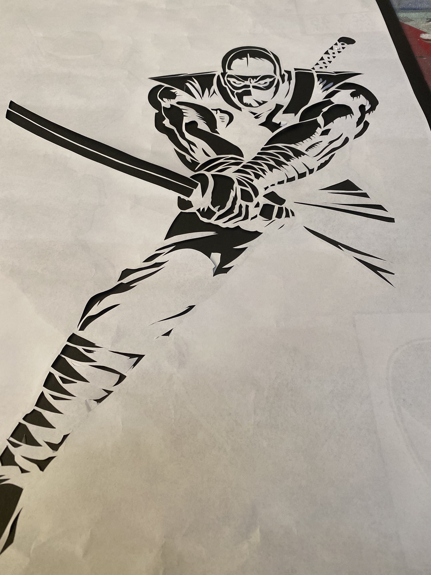 Mortal Kombat Scorpion Stencil