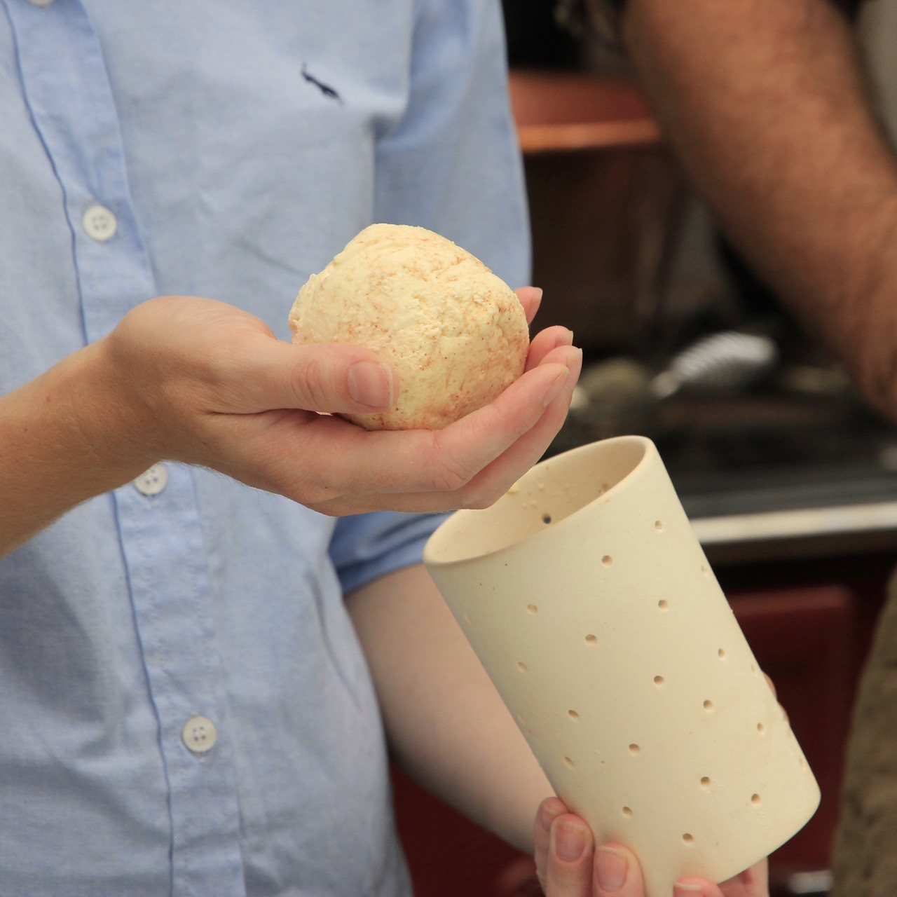 ceramic cheese forms — pom-me-granite studios