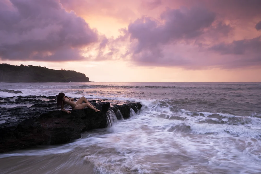 Boudoir Beach Session | Kauai, Hawaii | Amber Jones Photography
