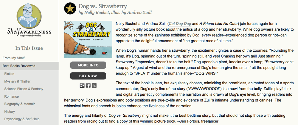 Dog vs. Strawberry — NELLY BUCHET