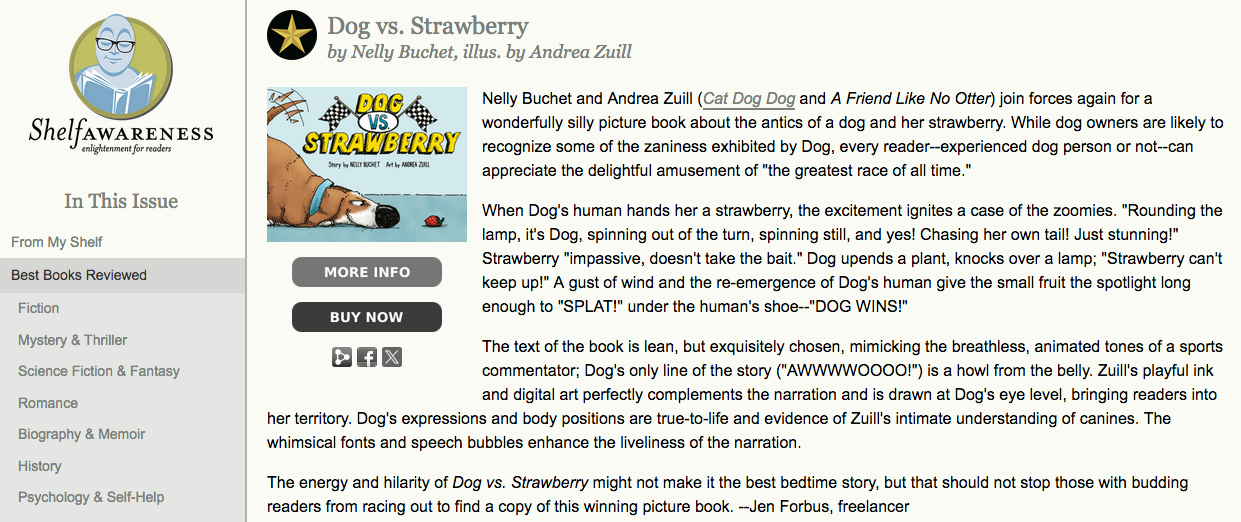 Dog vs. Strawberry — NELLY BUCHET