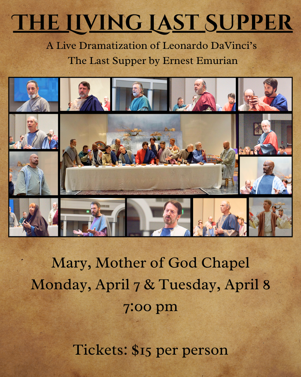 The Living Last Supper | San Pedro Center | Retreat & Conference Center