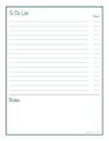 Lined To Do List with Notes Printable — Alaina Ann