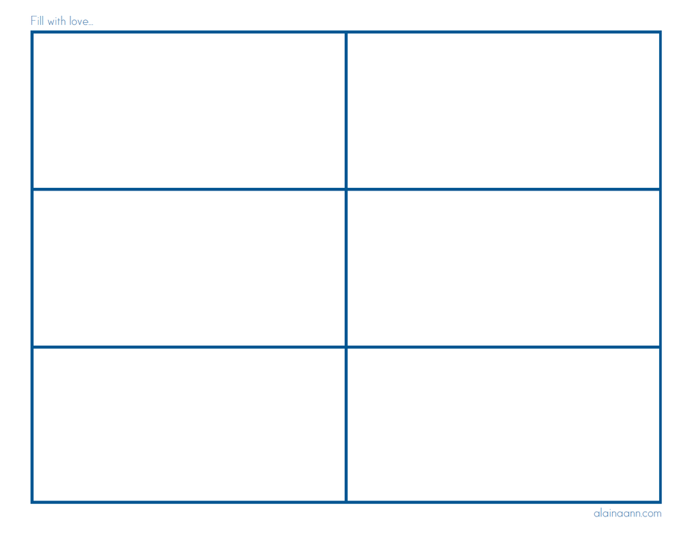 Blank Love Notes Printable — Alaina Ann