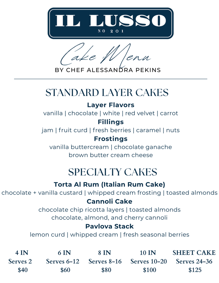Custom Cakes — il Lusso