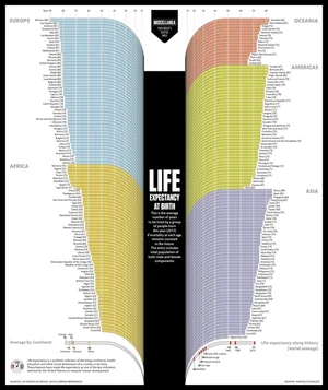 Life Expectancy at Birth — Cool Infographics