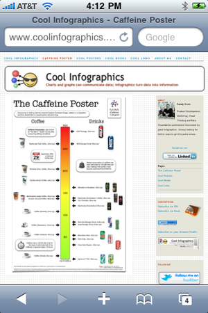 Cool Infographics on an iPad at the Apple Store — Cool Infographics