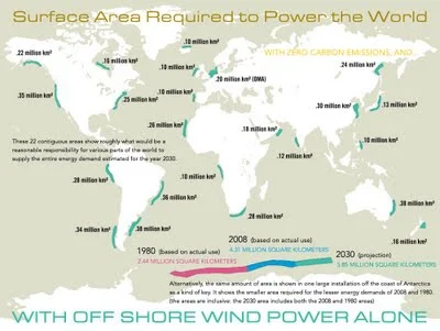 Surface Area Required to Power the World with Solar Power — Cool ...