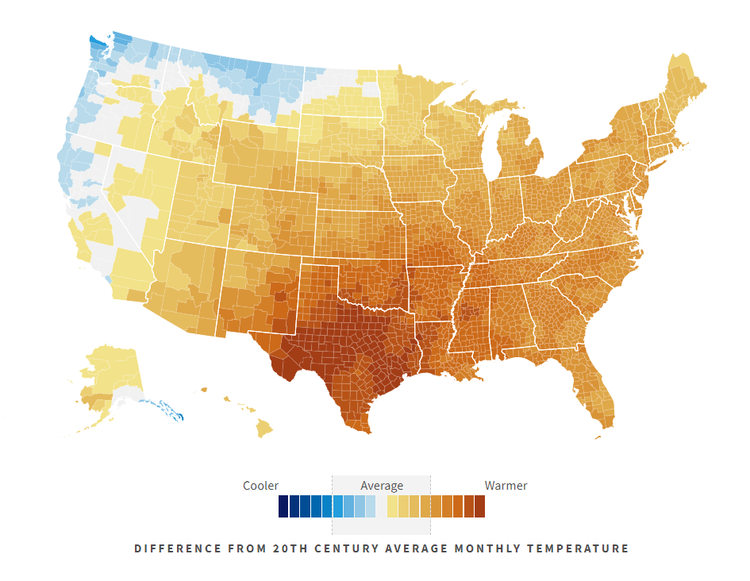 Climate in the United States — Cool Infographics