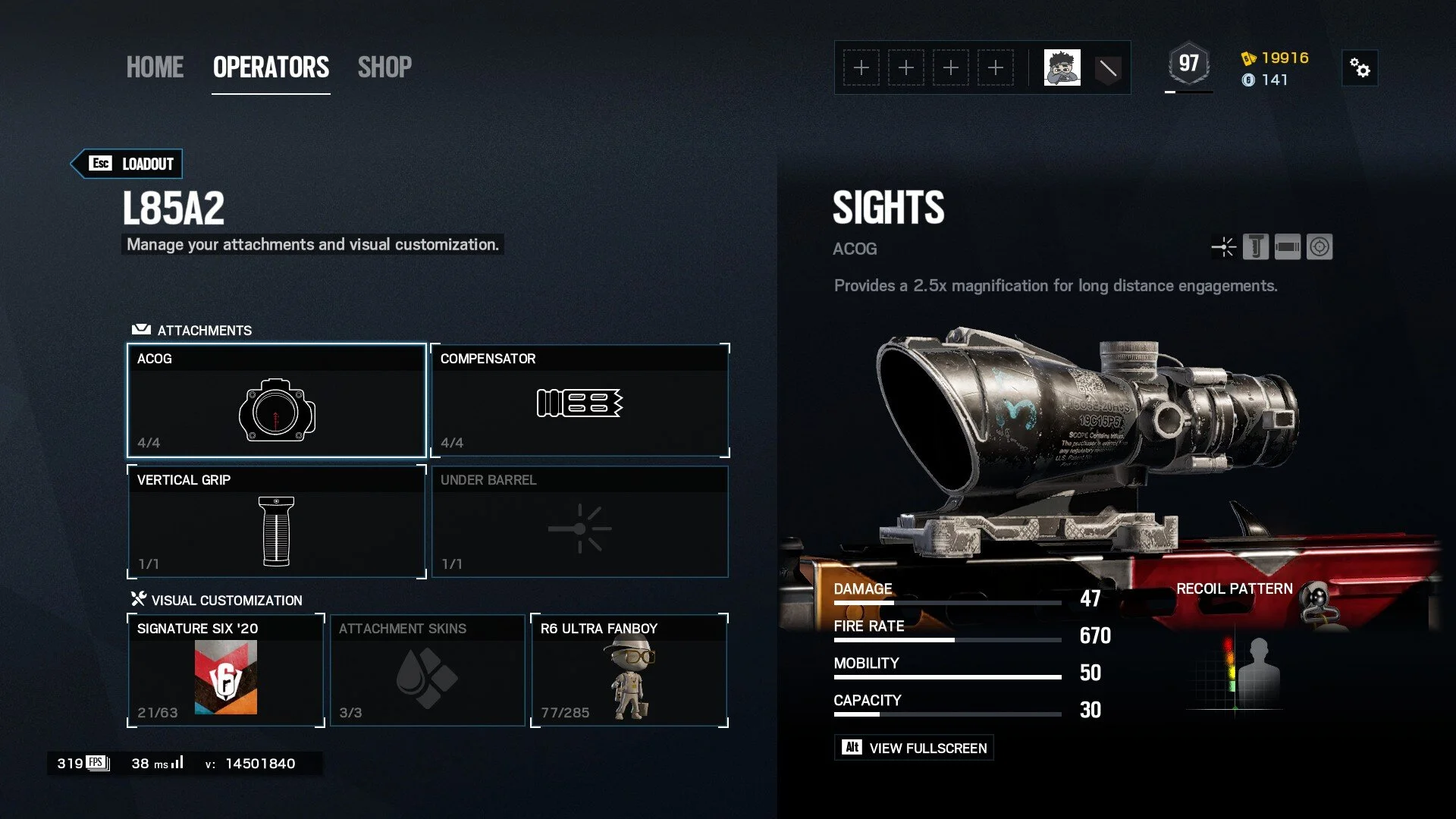 Tom Clancy's Rainbow Six Siege: UI Redesign — Jay Han