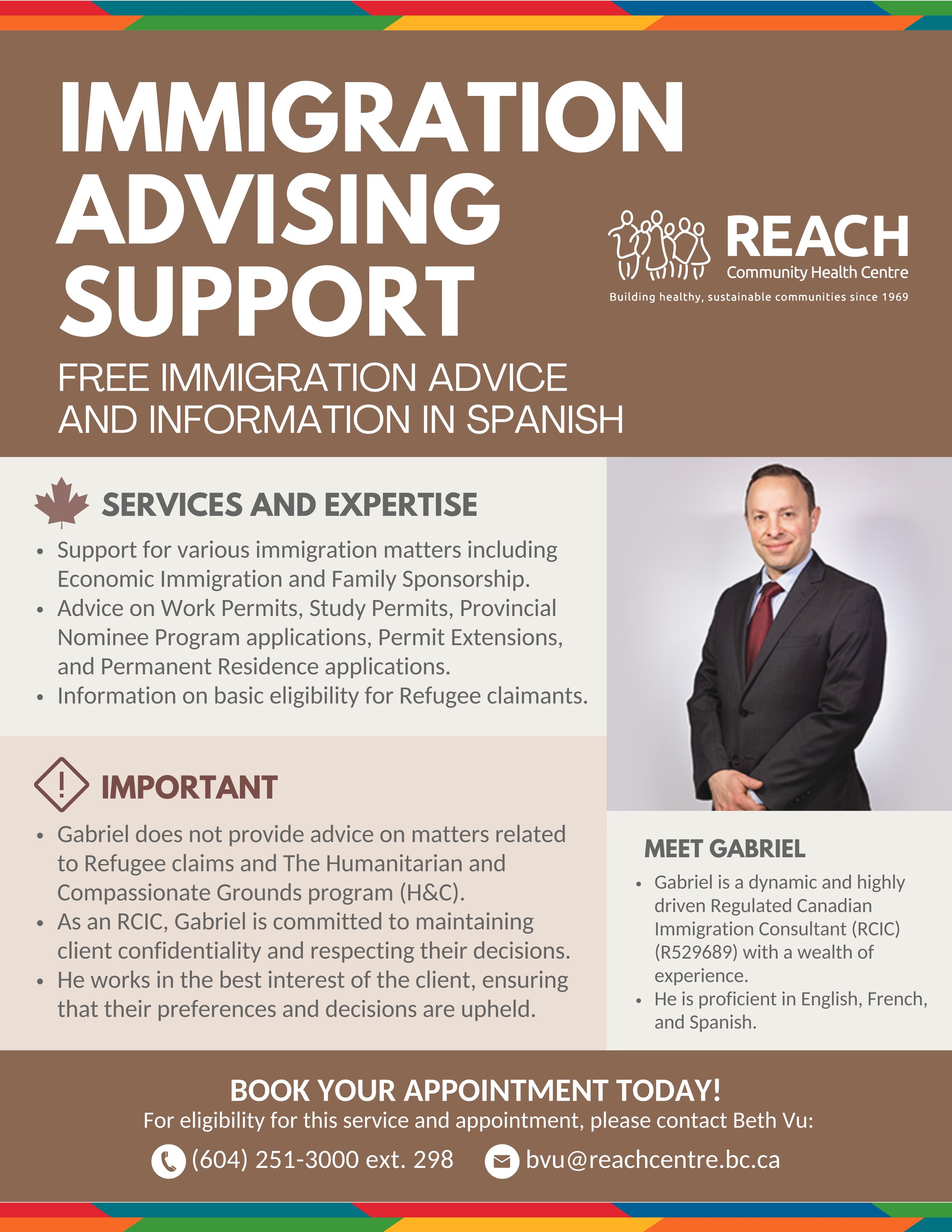 Immigration Advising (Spanish Speaking) — REACH Community Health Centre