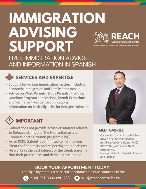 Immigration Advising (Spanish Speaking) — REACH Community Health Centre