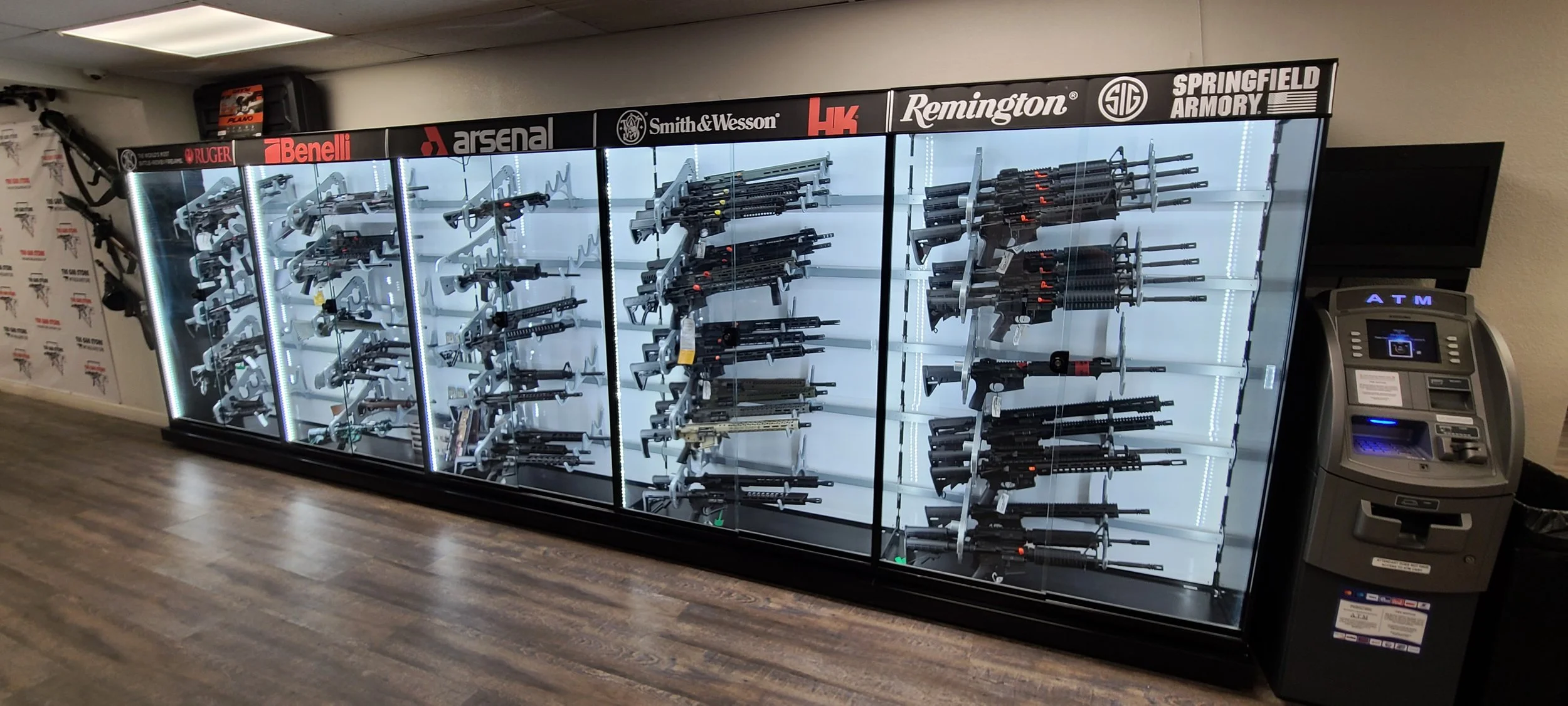 Gun Warden Glass Case Surround — Quality Wood and Metal Designs