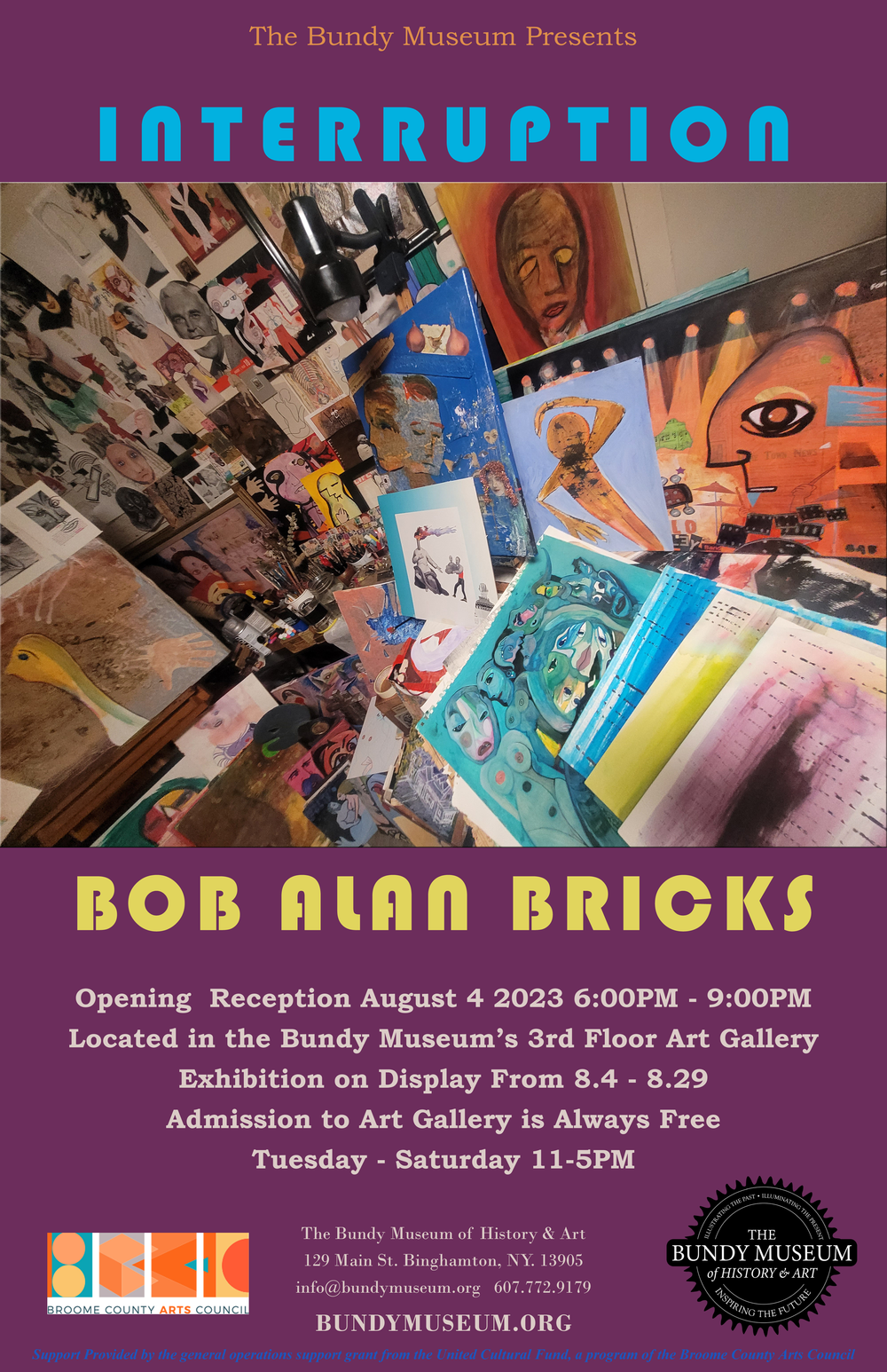 INTERRUPTION - The Art of Bob Alan Bricks — The Bundy Museum of History & Art