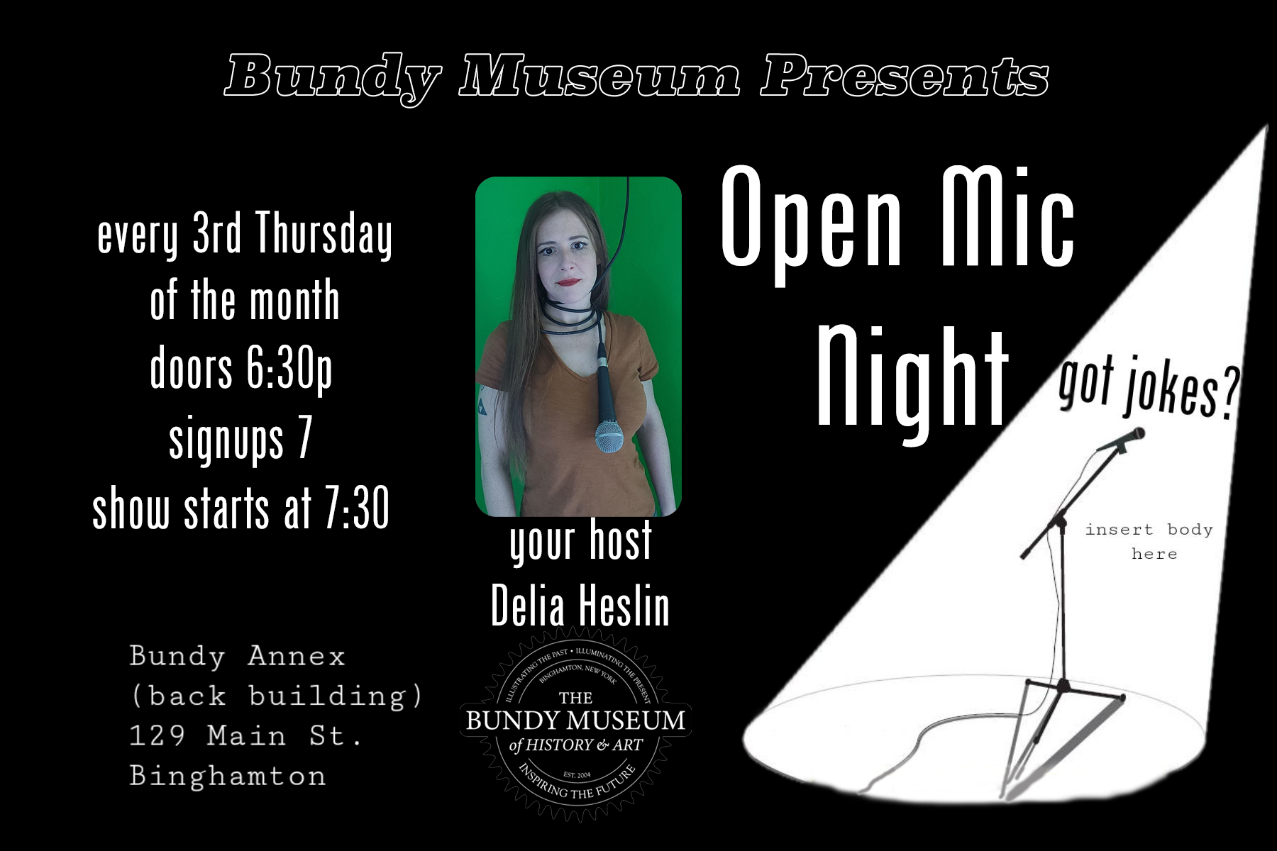 Comedy Open Mic Night - Live at the Annex Theater — The Bundy Museum of ...