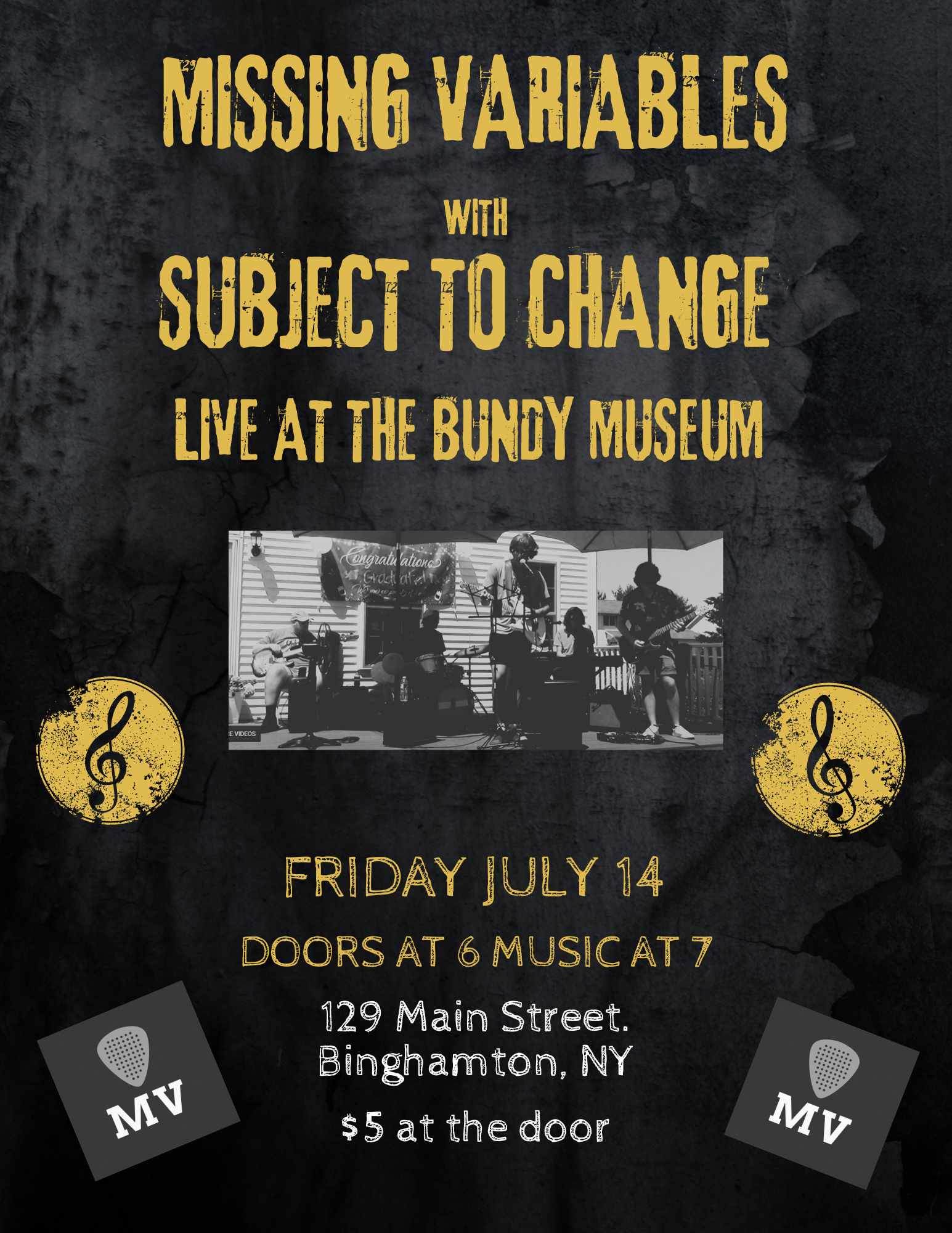 Missing Variables - Live at the Bundy Museum Annex Theater — The Bundy ...