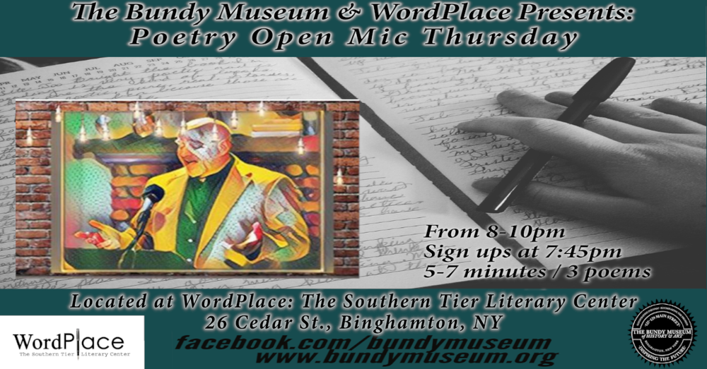 WordPlace Poetry Open Mic Thursday — The Bundy Museum of History & Art